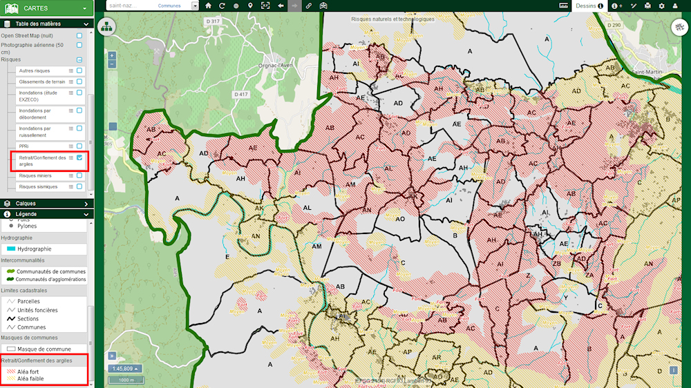 retrait/gonflement des argiles